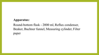 To synthesize and submit sulphanilamide | PPTX