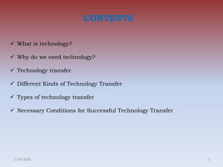 transfer of technology | PPTX