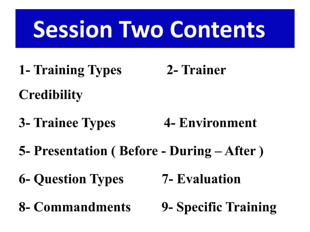 1st TOT workshop by DR.Mohamed Ayman | PDF