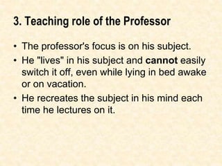 Role of a Professor | PPT