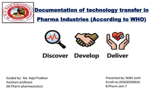 Technology transfer documentation and strategies | PPT