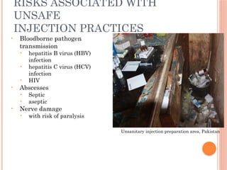 Safe Injection practices- Aseptic techniques and Clean and sterile ...