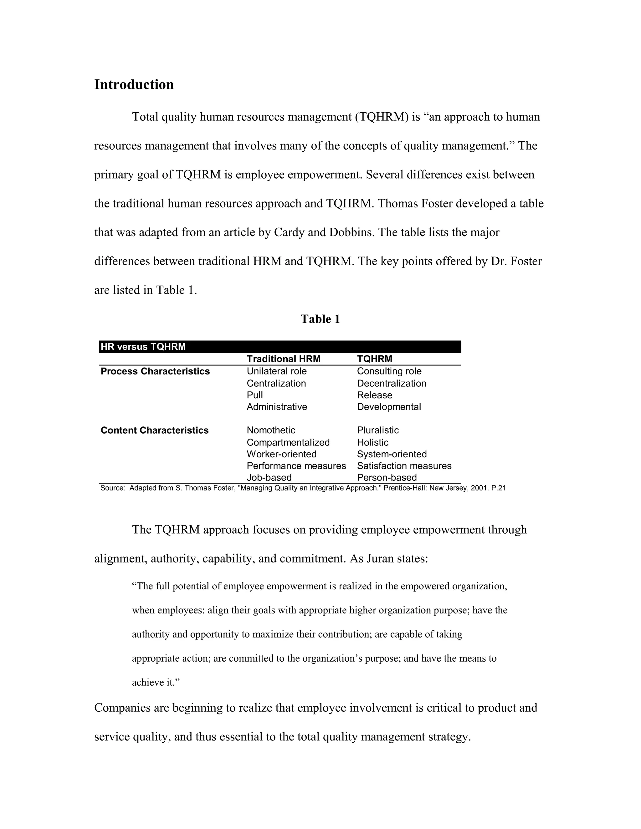 Total Quality Human Resource Management(3) | PDF