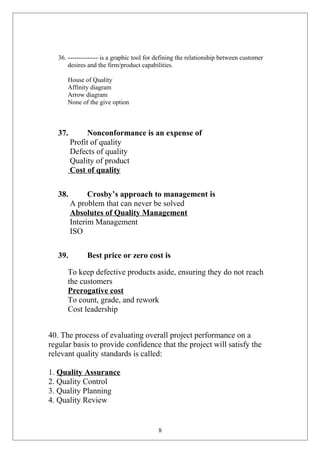 Total quality-management-question- | DOC