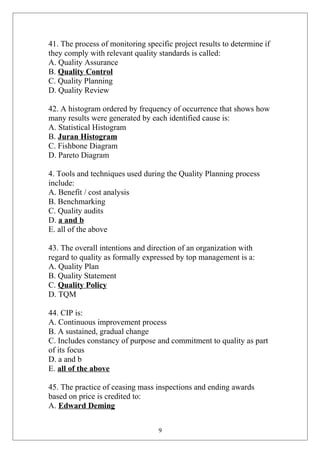 Total quality-management-question- | DOC
