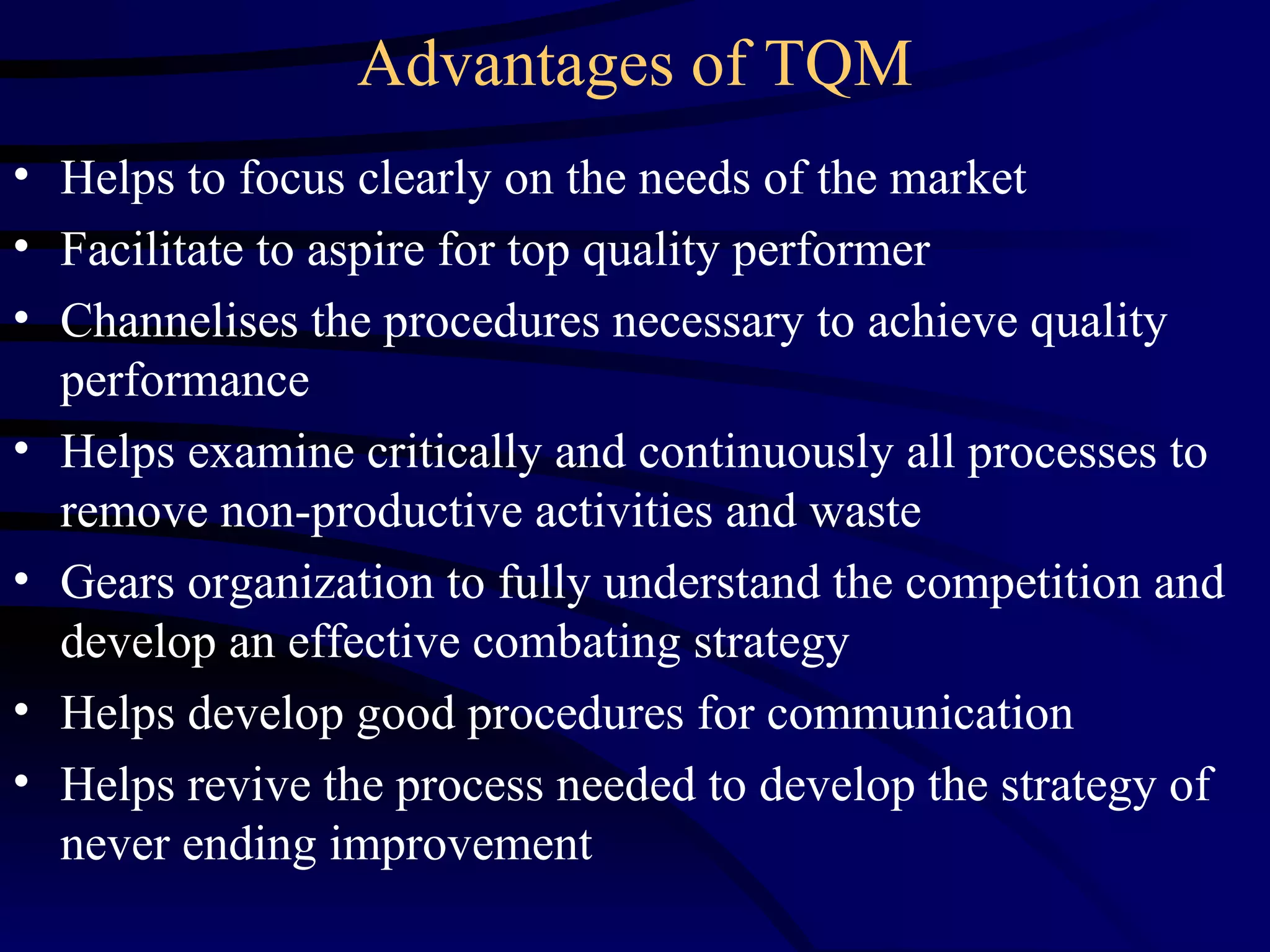 Total Quality Management-A Road Map to Corporate Excellence | PPT