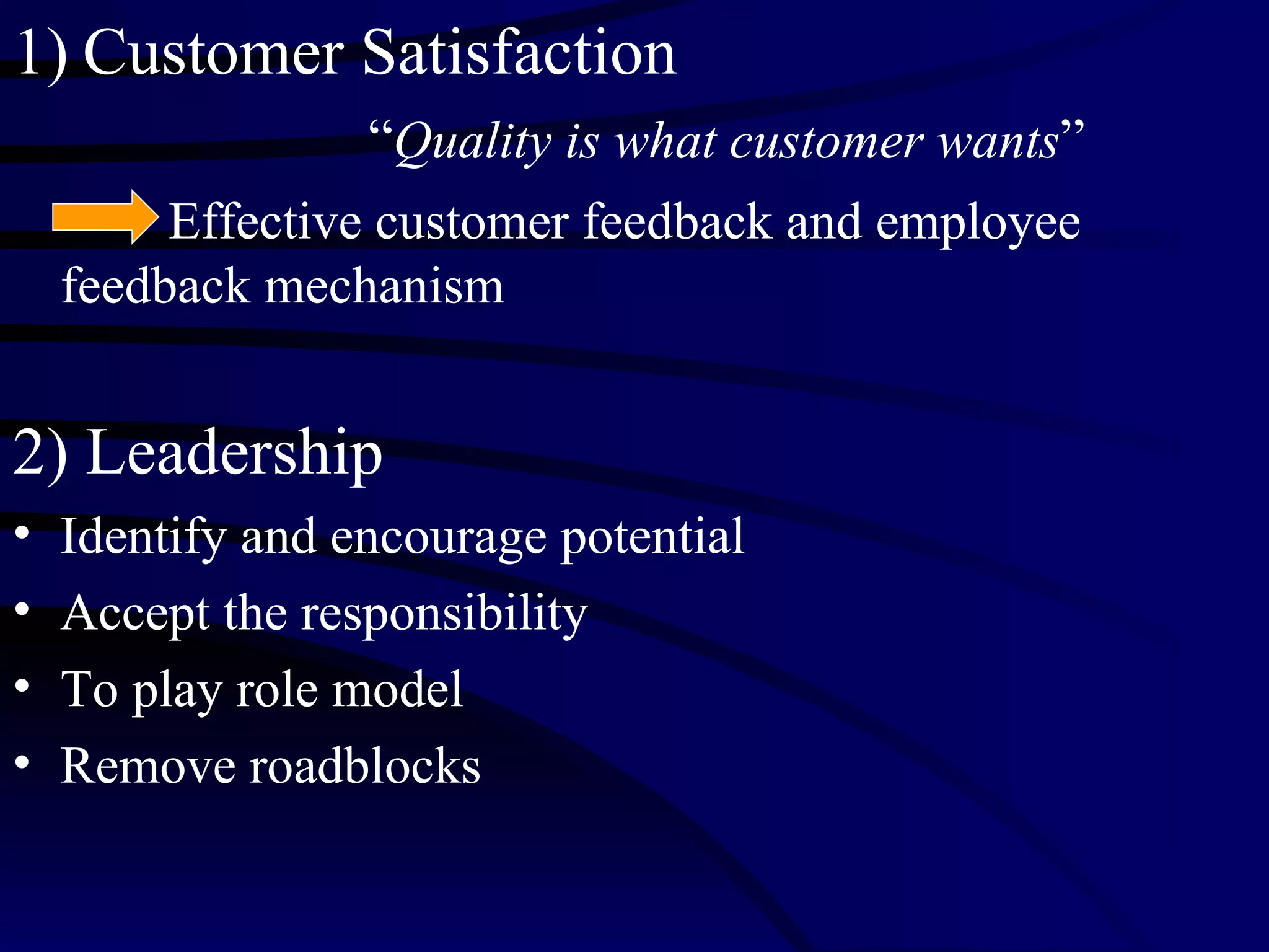 Total Quality Management-A Road Map to Corporate Excellence | PPT