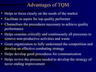 Total Quality Management-A Road Map to Corporate Excellence | PPT