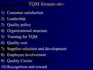 Total Quality Management-A Road Map to Corporate Excellence | PPT