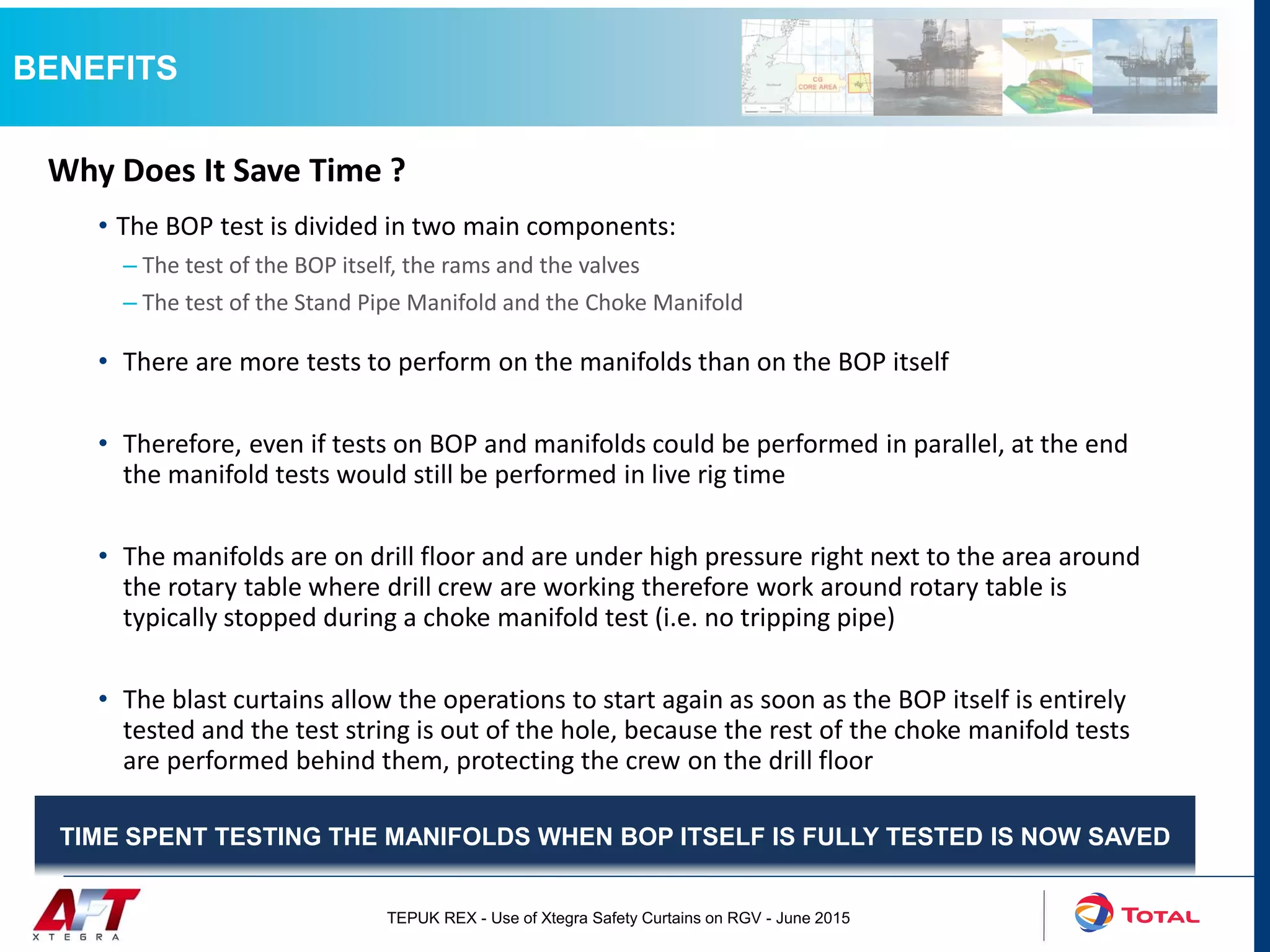 Offshore Rig Productivity using AFT Xtegra Manifold Curtain Containment ...