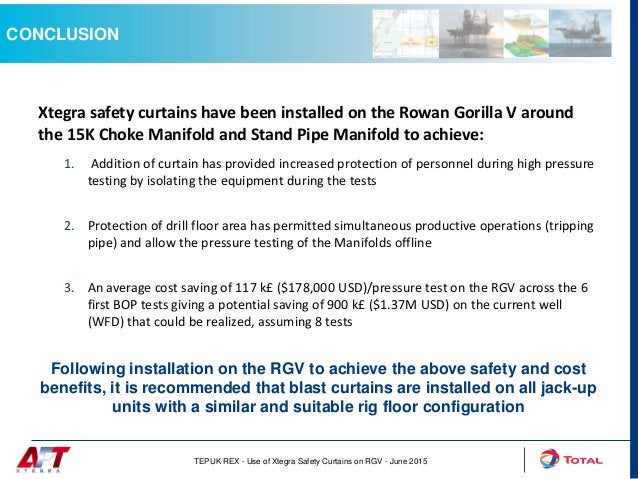 Offshore Rig Productivity using AFT Xtegra Manifold Curtain Containment ...