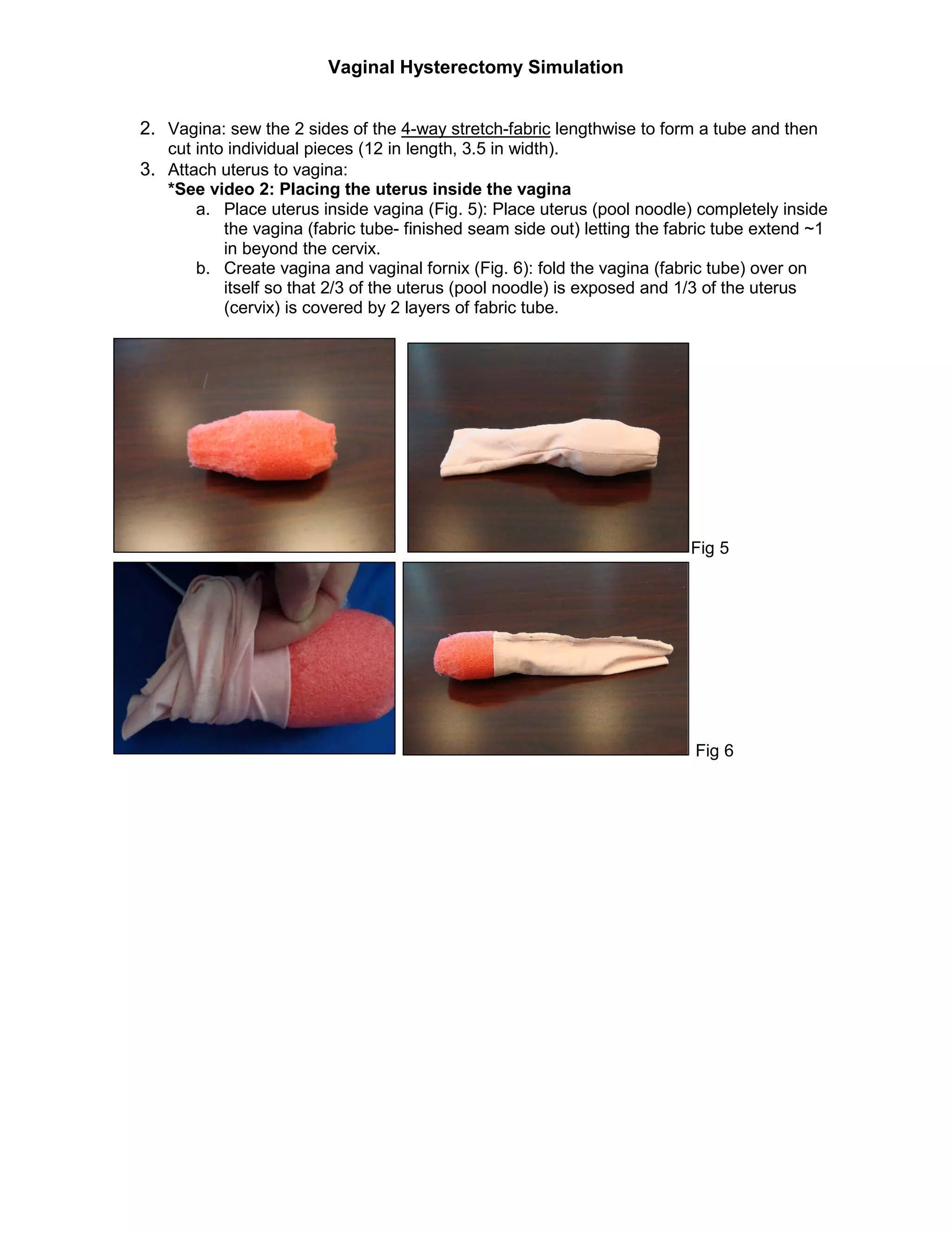 Total Vaginal Hysterectomy Simulation | PDF