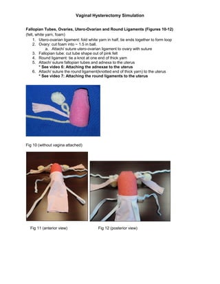 Total Vaginal Hysterectomy Simulation | PDF
