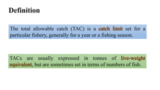 Total allowable catch | PPTX