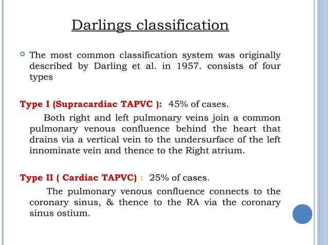 TOTAL ANOMALOUS PULMONARY VENOUS CONNECTION (TAPVC) | PPT | Lung and ...