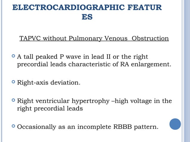TOTAL ANOMALOUS PULMONARY VENOUS CONNECTION (TAPVC) | PPT | Lung and ...