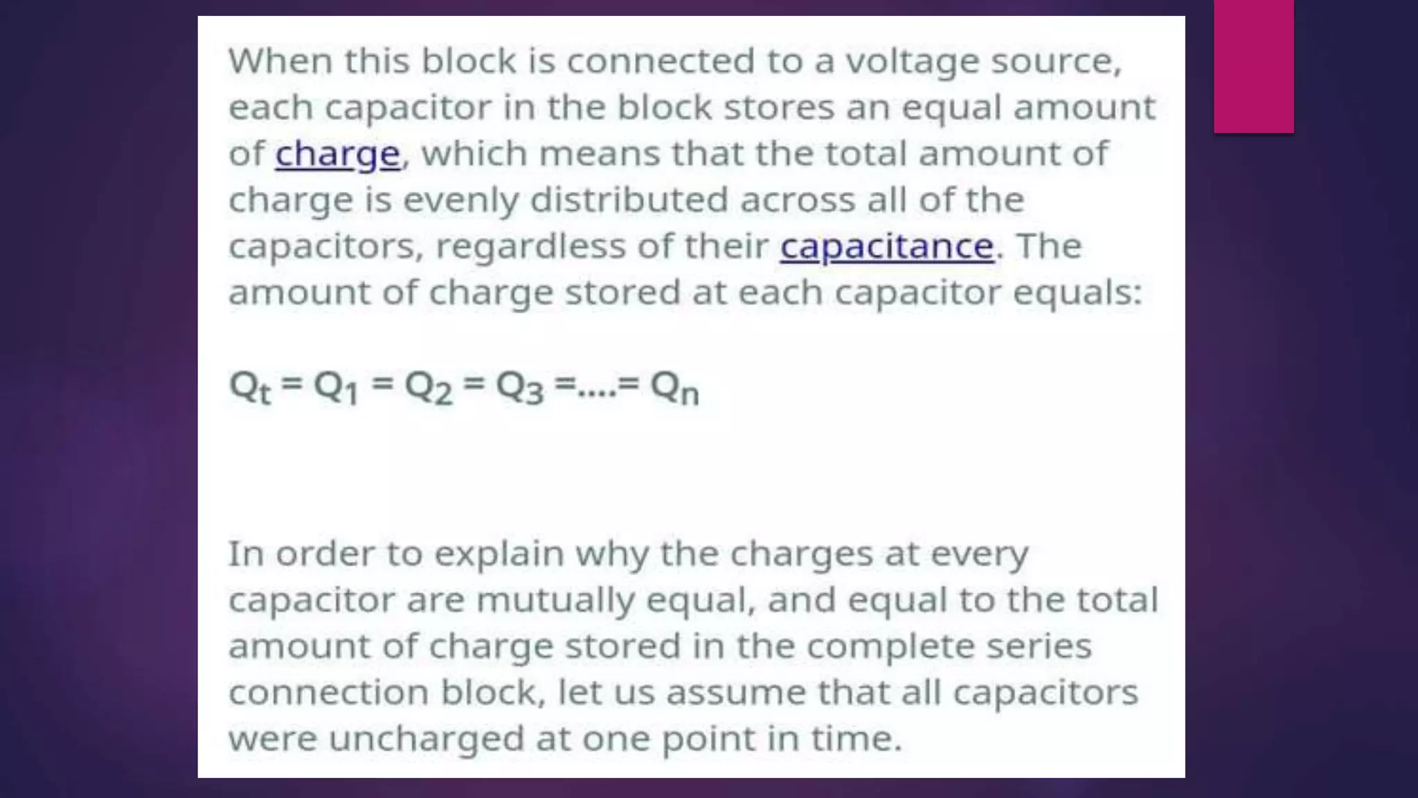 Total charge, potential difference, | PPTX