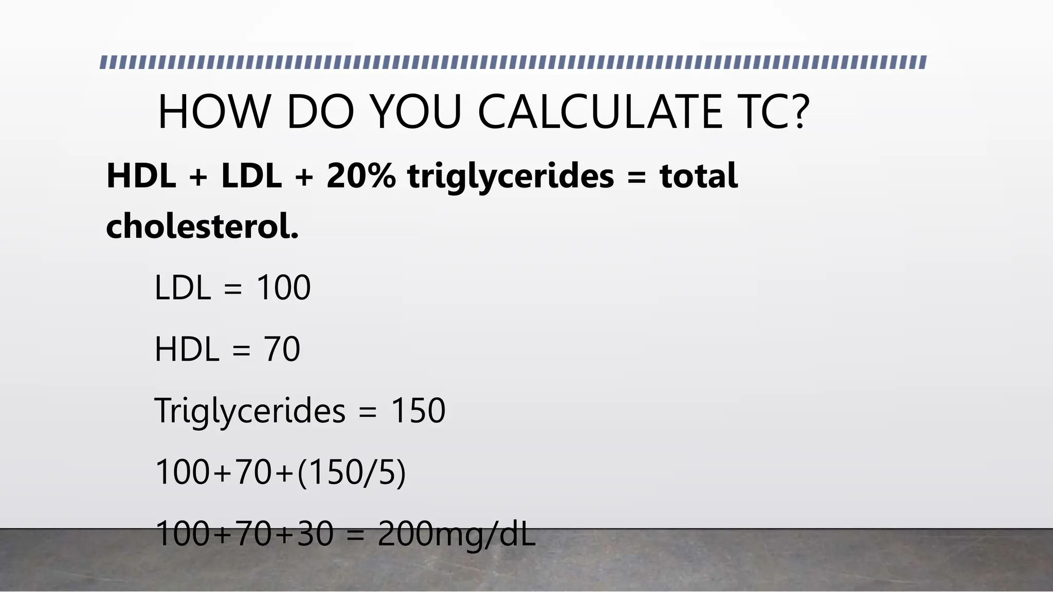 TOTAL CHOLESTEROL (lipid profile test).pptx