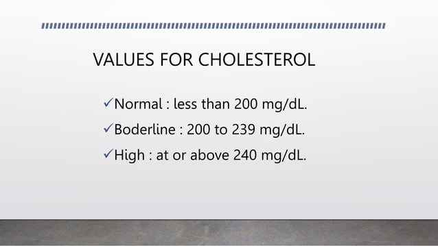 TOTAL CHOLESTEROL (lipid profile test).pptx
