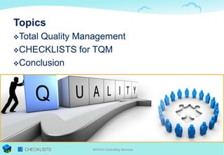 Total construction quality management by mobile technology mtech | PDF