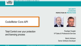 Total control over your protection and licensing process | PDF
