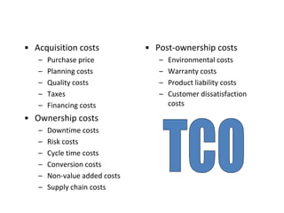 Total cost of ownership1 | PPTX