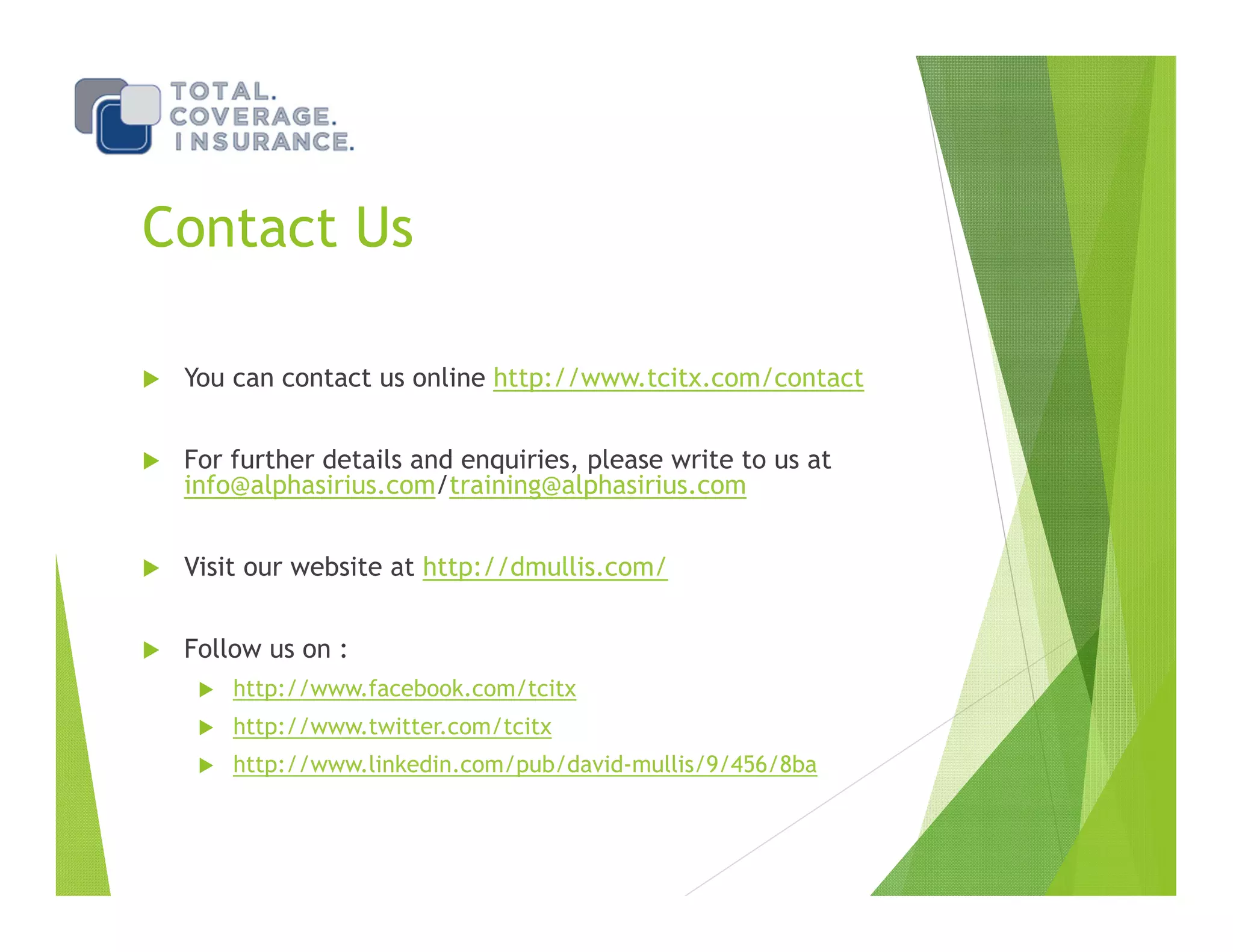 Total coverage insurance | PPT