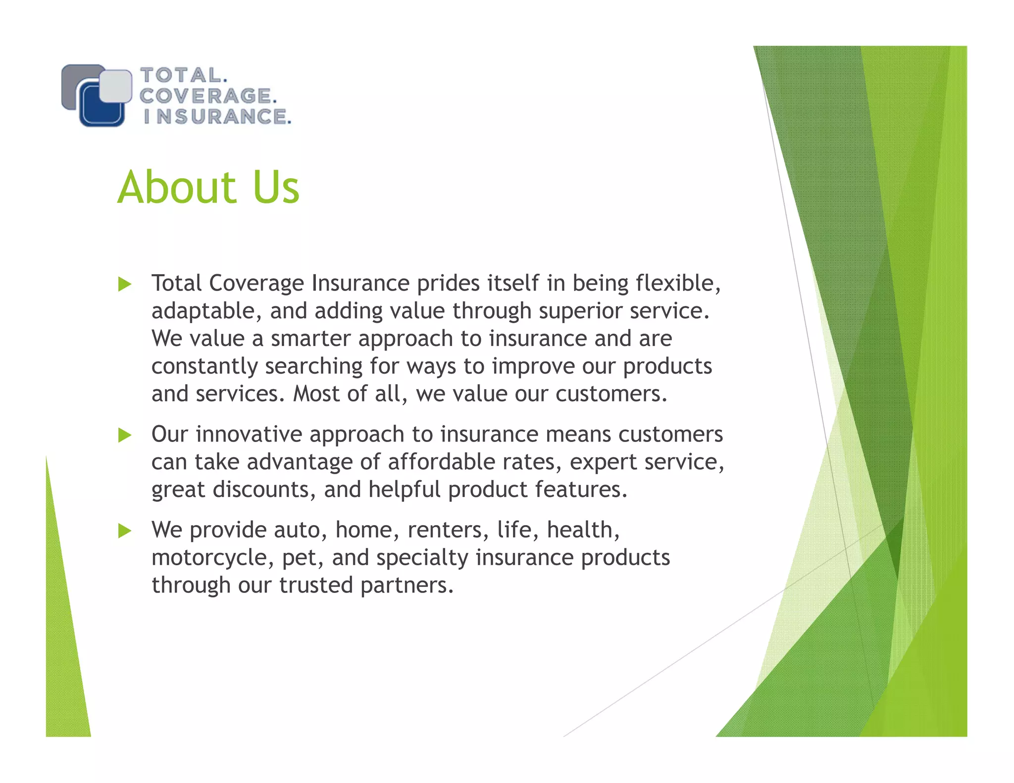 Total coverage insurance | PPT