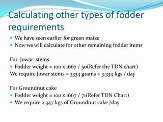 Total digestive nutrients(TDN) | PPTX