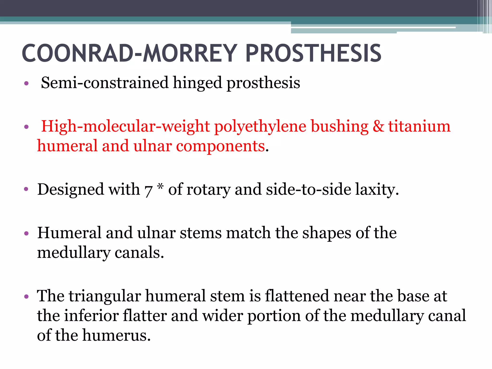 Total elbow arthroplasty | PPTX