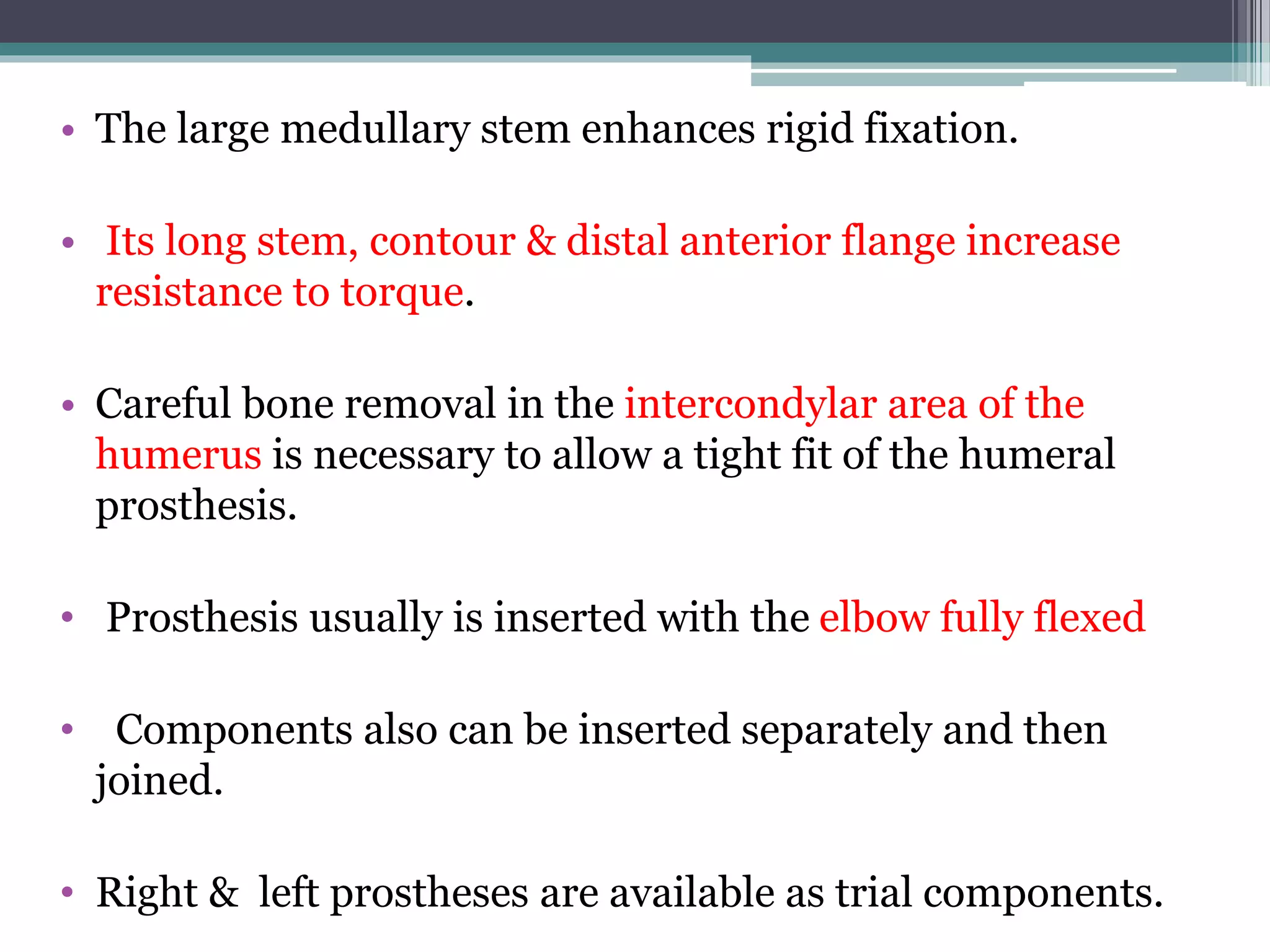 Total elbow arthroplasty | PPTX