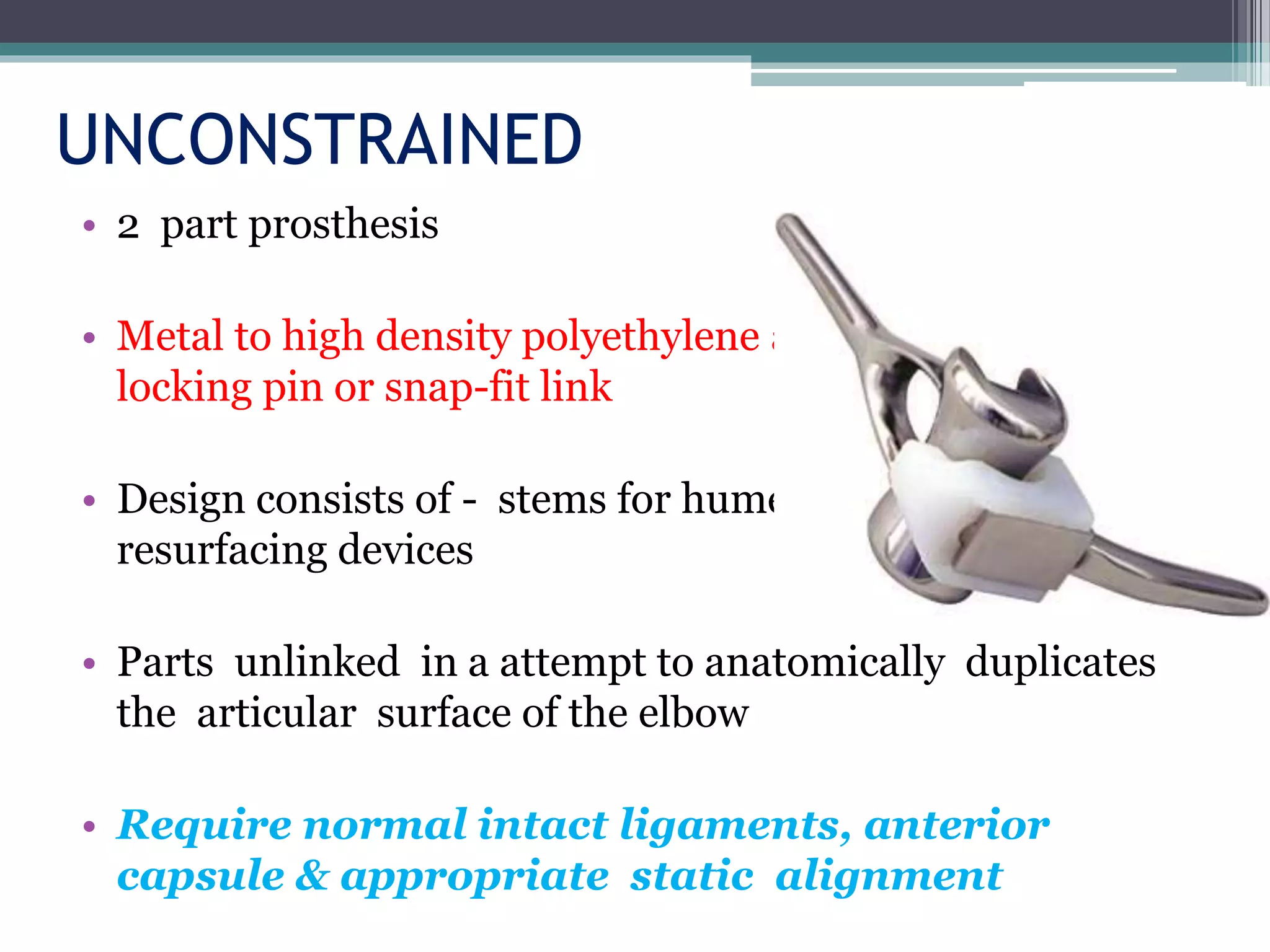 Total elbow arthroplasty | PPTX
