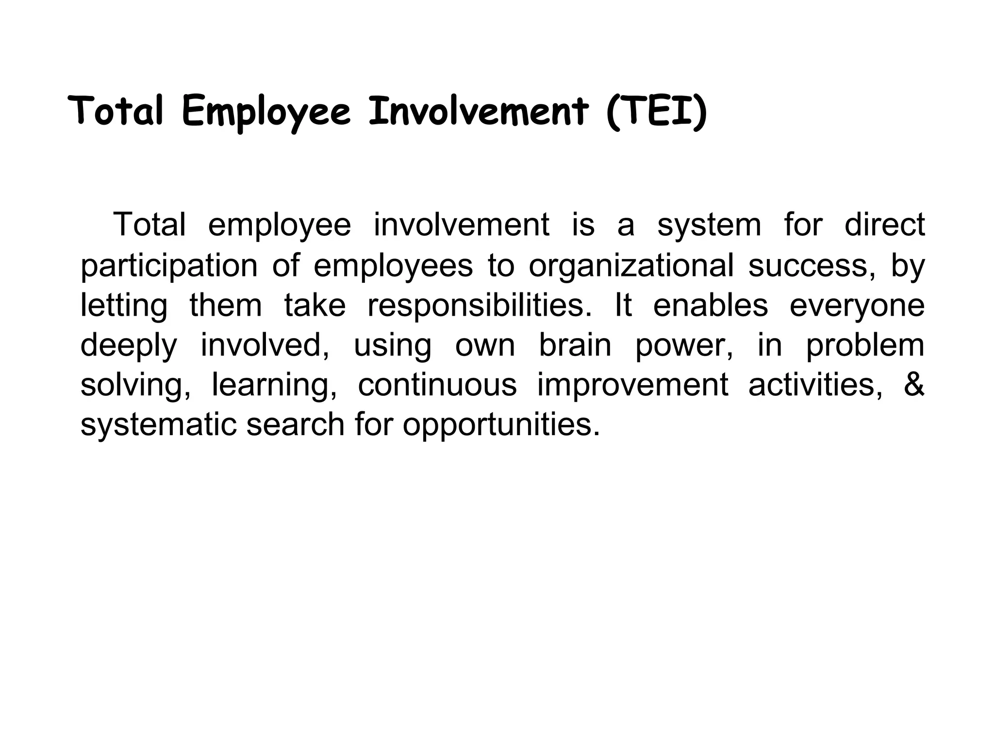 Total employee involvement | PPT
