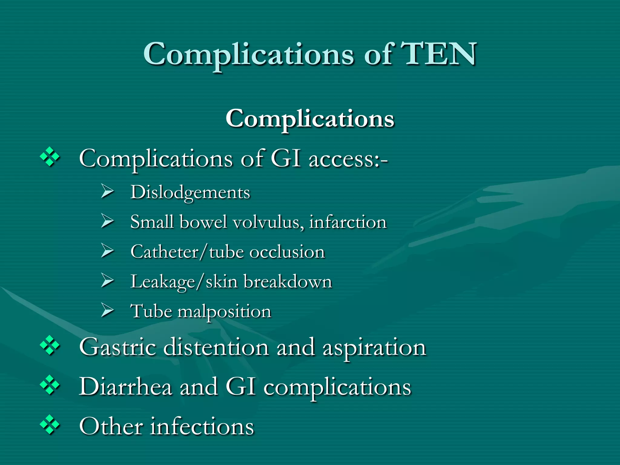 Total enteral nutrition and total parenteral nutrition in critically ...
