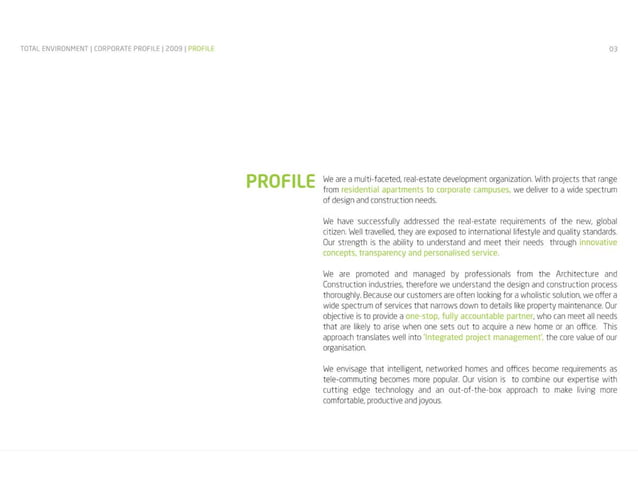 Total Environment Profile | PDF