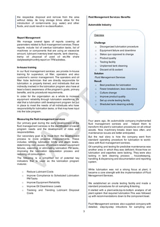Total Fluid Management(TFM) Services | PDF
