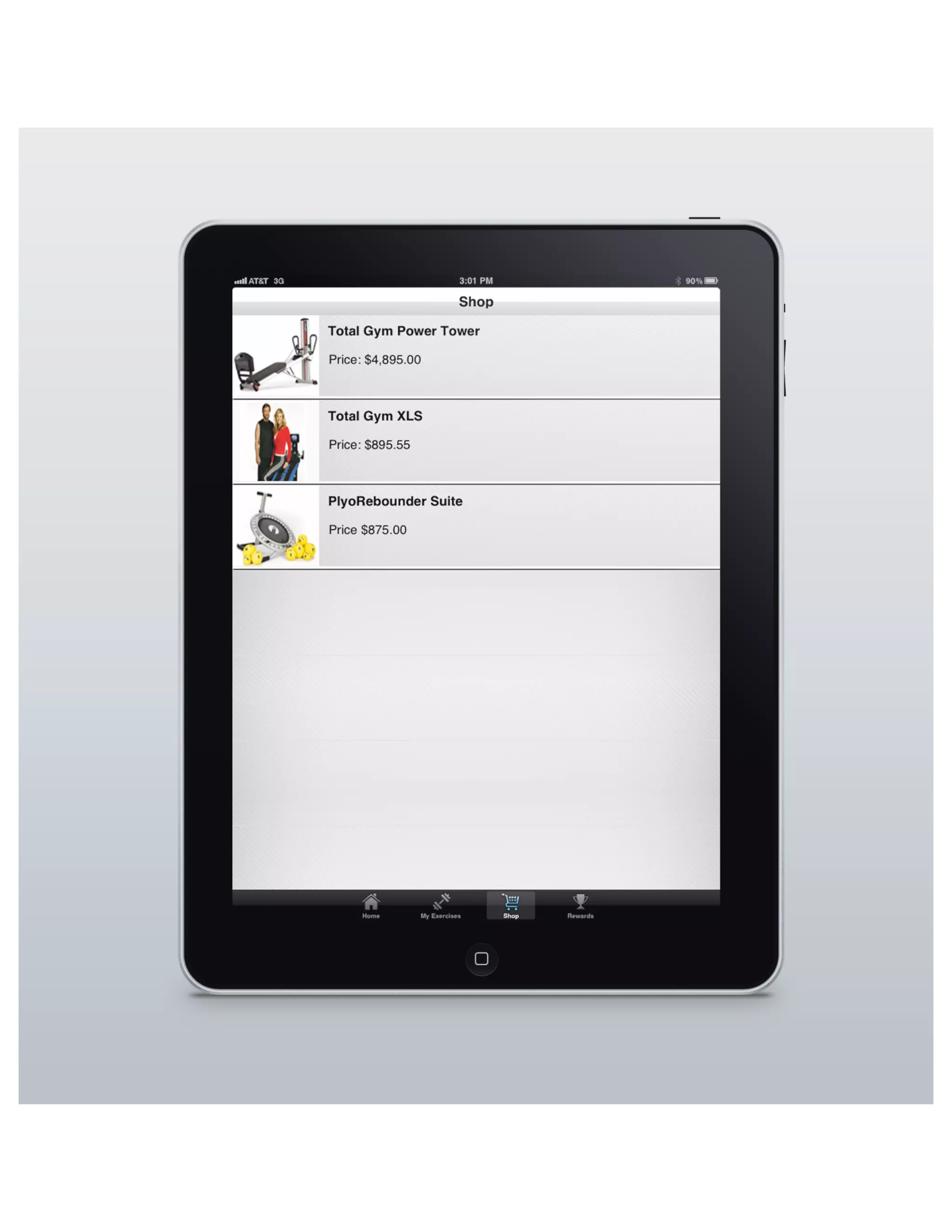 Total Gym iPad App | PDF