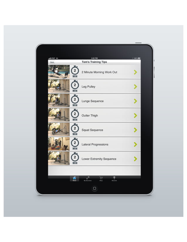 Total Gym iPad App | PDF