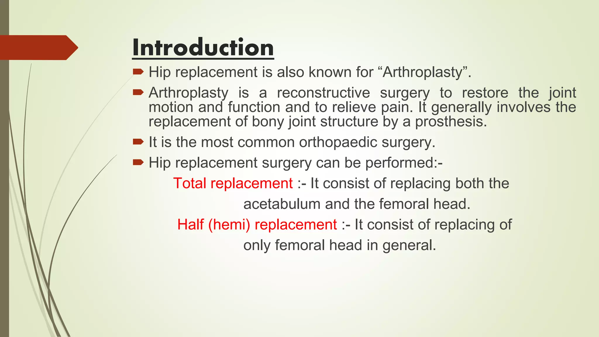 Total hip replacement | PPSX
