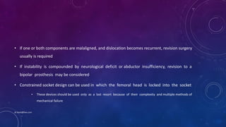 Total hip arthroplasty, dislocation | PDF