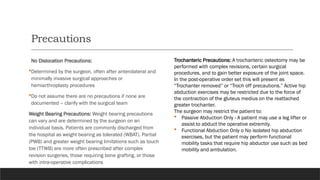 Total Hip Replacement or Hip Arthroplasty PT Management ...