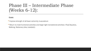 Total Hip Replacement or Hip Arthroplasty PT Management ...