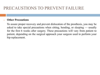 Total hip replacement(thr) | PPTX