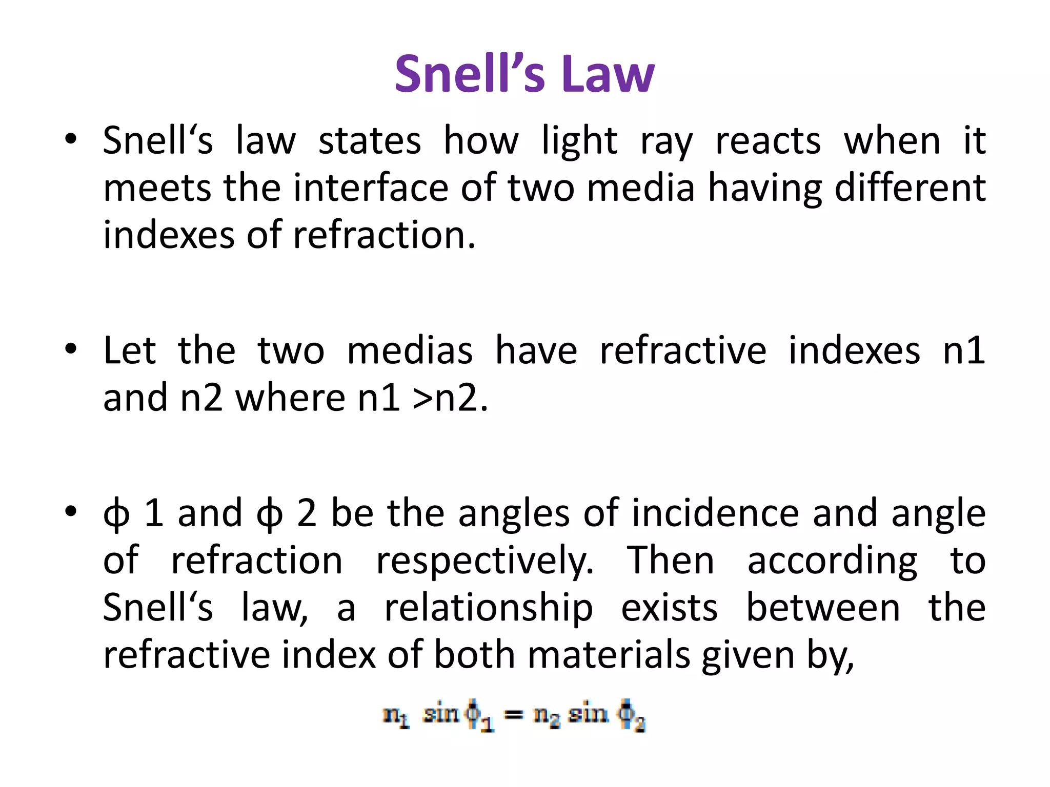 Total internal reflection | PDF