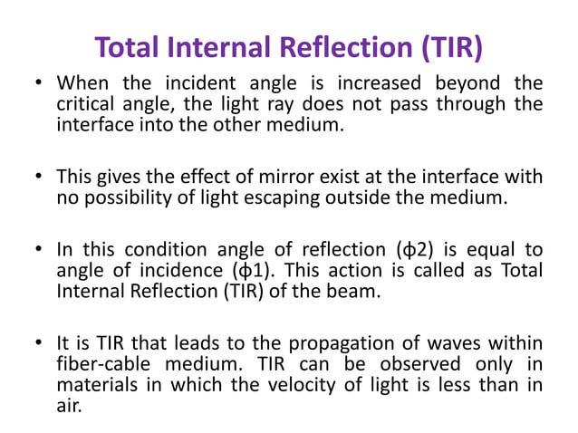 Total internal reflection | PDF | Physics | Science