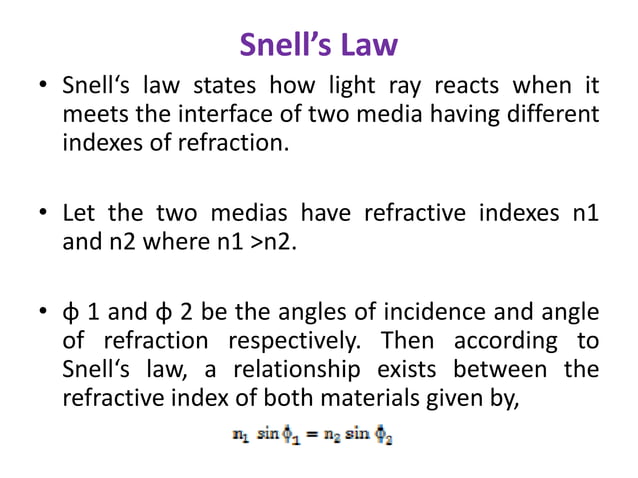 Total internal reflection | PDF | Physics | Science