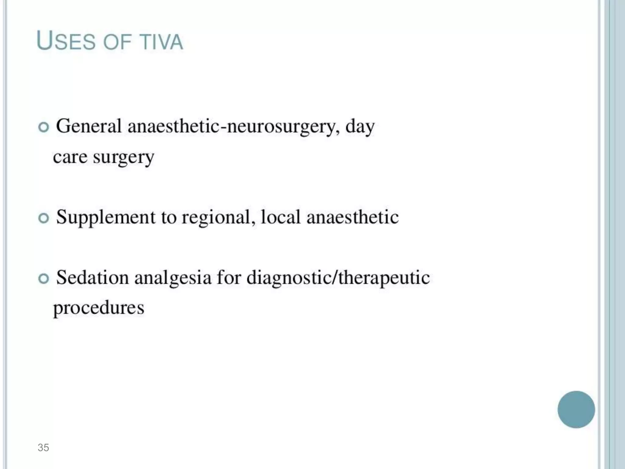 Total intravenous anesthesia (TIVA) | PPTX
