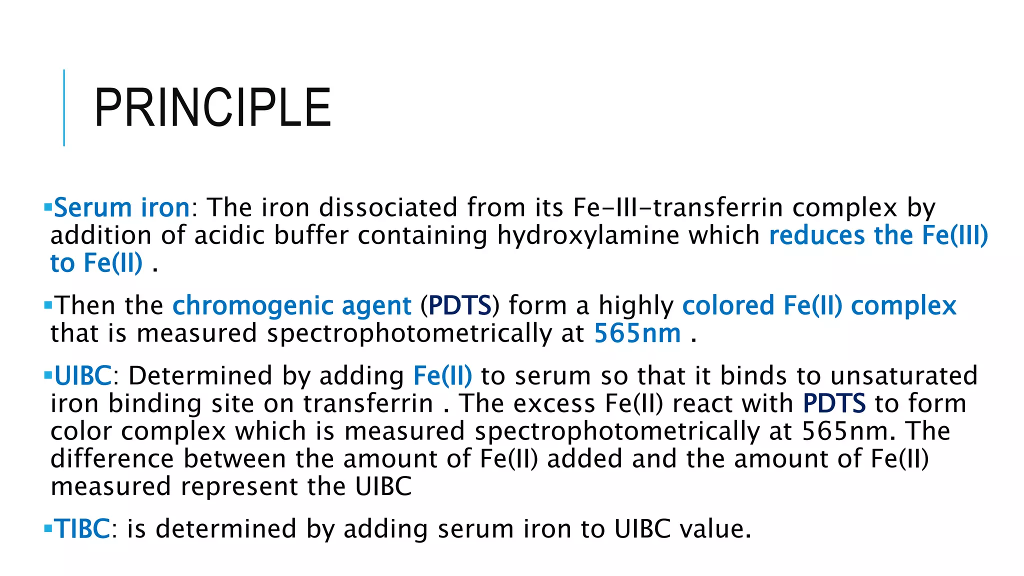 Total iron binding capacity | PPTX