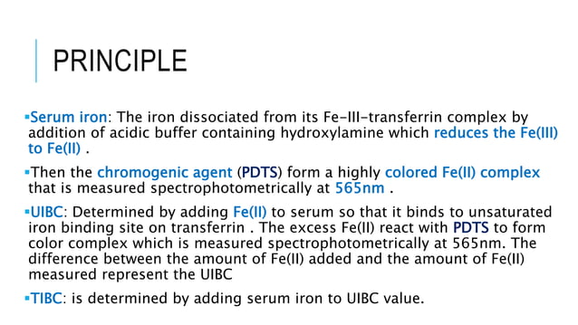 Total iron binding capacity | PPTX
