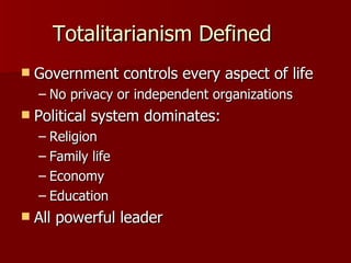 Totalitarianism | PPT